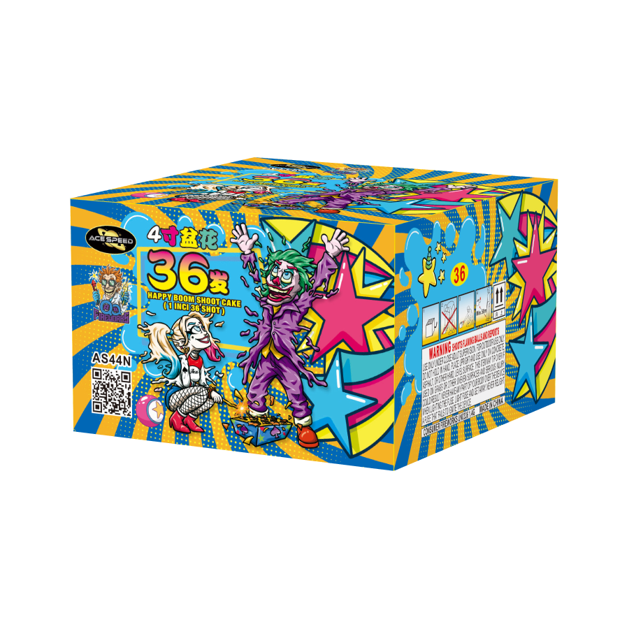 Happy Boom Assorted Celebration Cake Repeater - Firework Shop